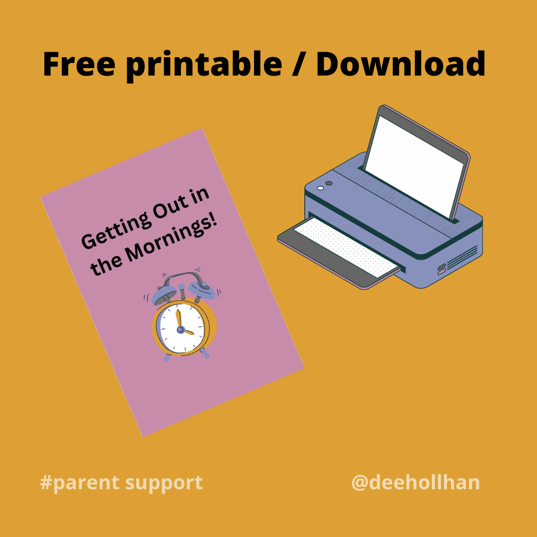 Free Printable Tool – Getting Out In The Morning Routine | Deirdre ...